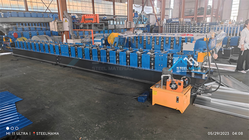 Top Quality Indonesia Popular Type Metal Roofing Standing Seam Roll Forming Machine Self Lock ...