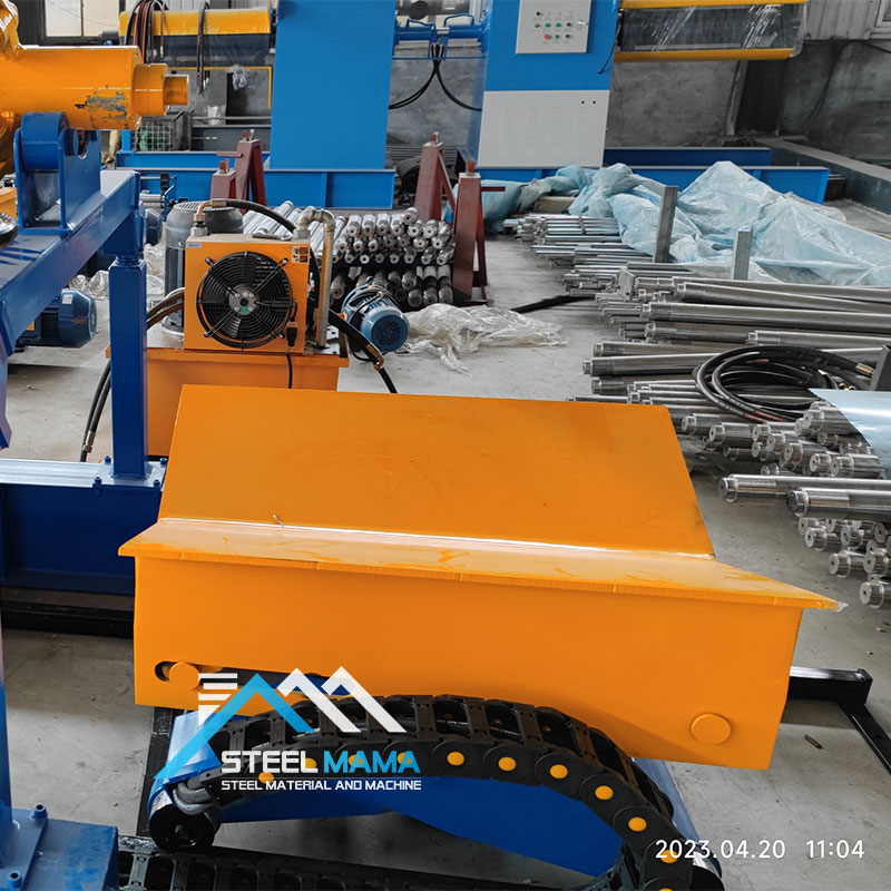 Full Automatic Steel Coil Automated Decoiling Hydraulic 7 Ton Uncoiler ...
