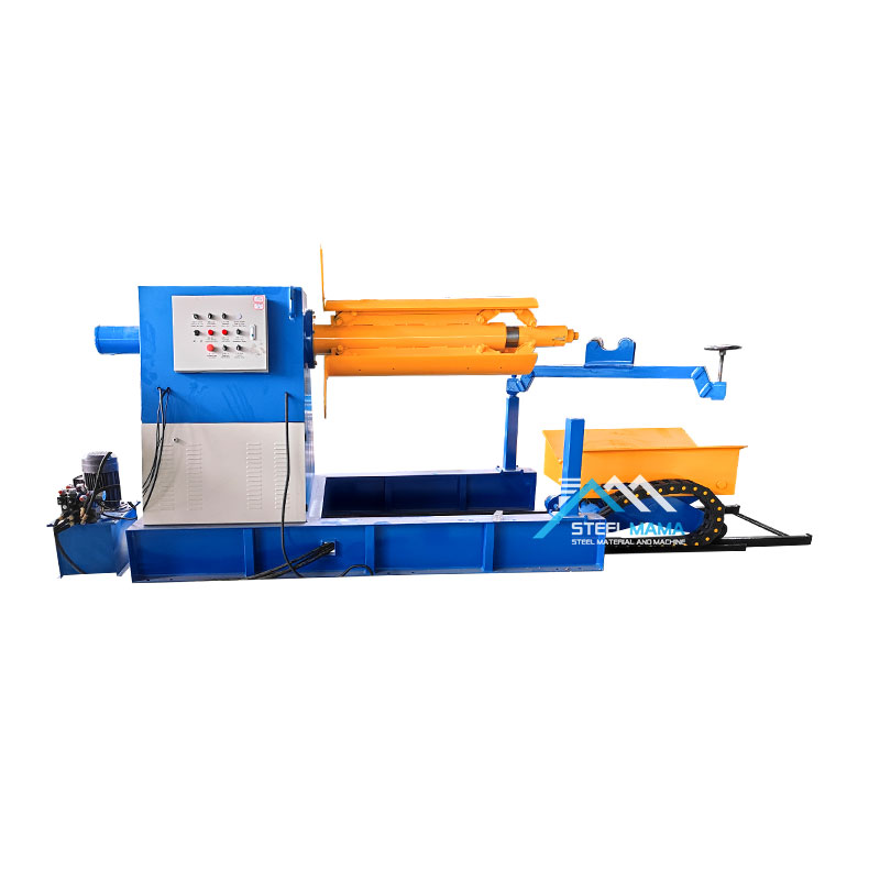 Full Automatic Steel Coil Automated Decoiling Hydraulic 7 Ton Uncoiler ...