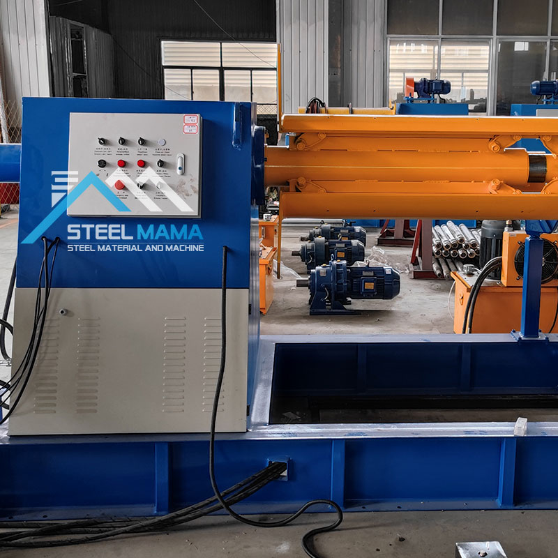 Full Automatic Steel Coil Automated Decoiling Hydraulic 7 Ton Uncoiler