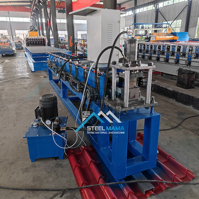 High Performance Construction Profile U Purlin Steel Forming Machine Automatic Steel Frame U ...