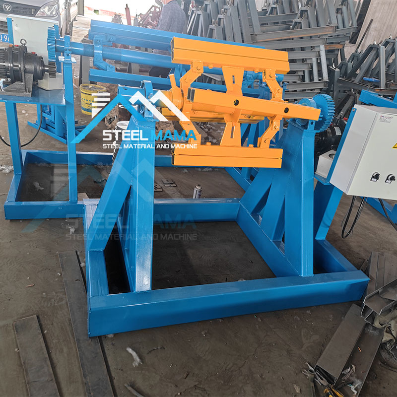 Unwind Shaft Metal Steel Coil Single Mandrel Uncoiler Electric Decoiler ...